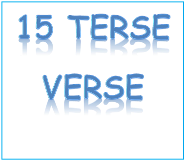 Artistry of Education: Freebie: 15 Terse Verse
