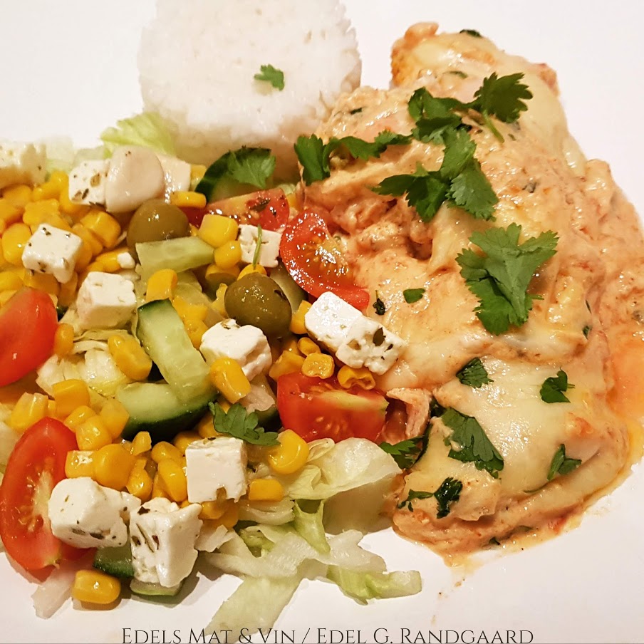 Edels Mat : Meksikansk laks med ris og salat 🍅