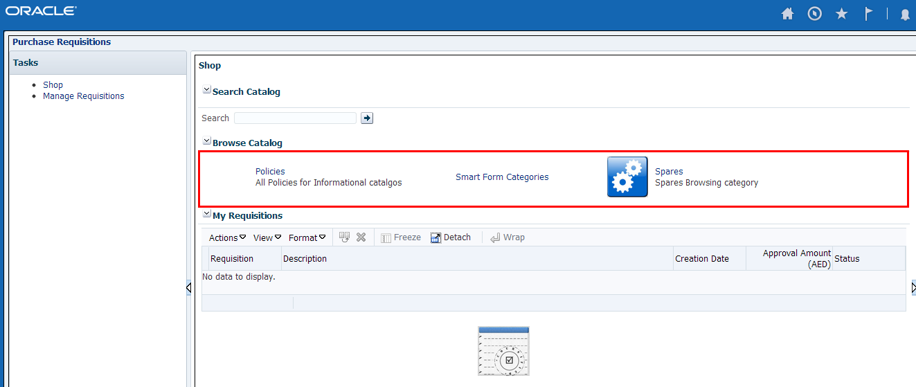 Self - Service Requisitioning processes - Oracle Fusion Applications ...