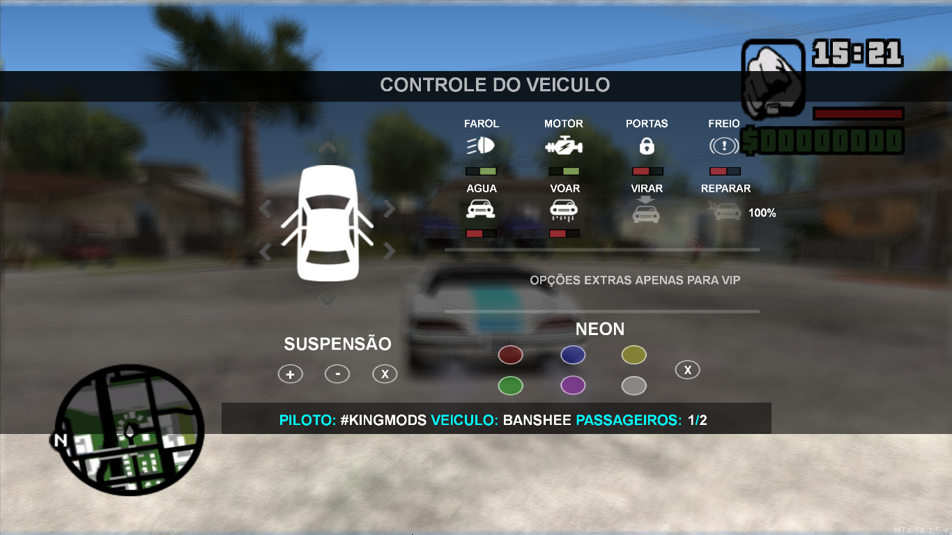 PAINEL DE CARRO + VIP - MTA Brasil