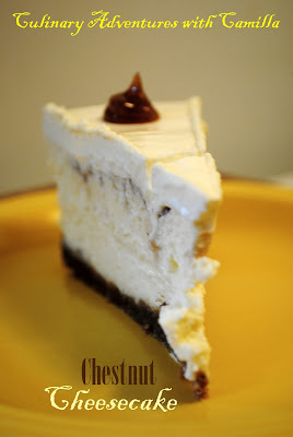 Chestnut-Swirl Cheesecake