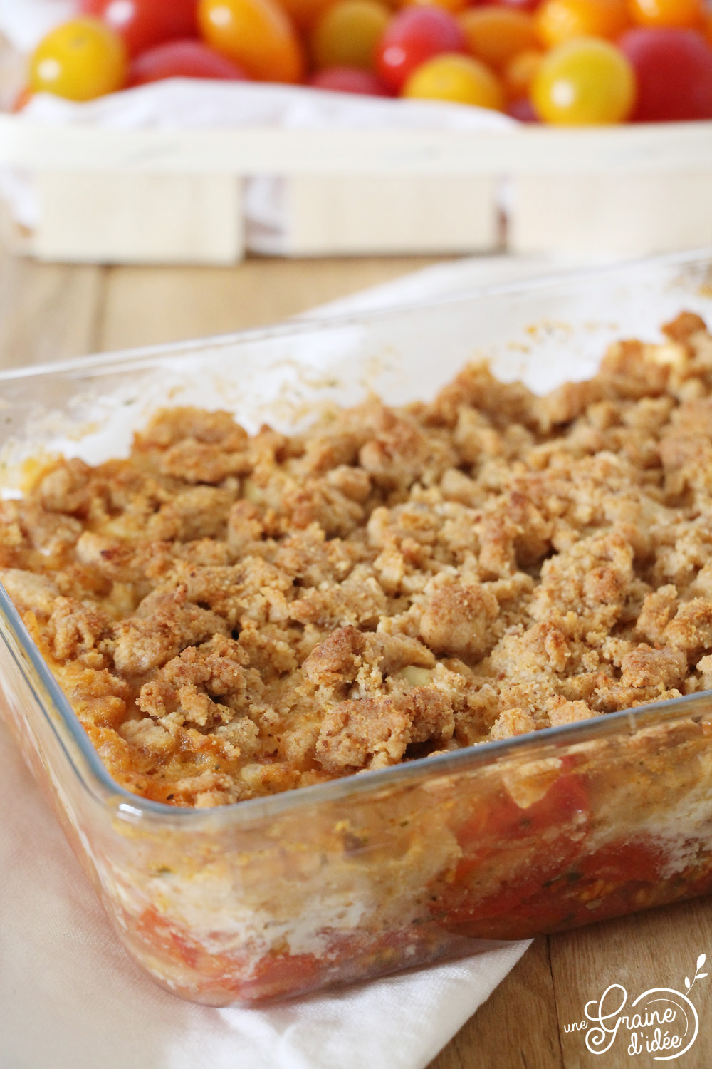 Crumble Tomates Chèvre | Une Graine d'Idée