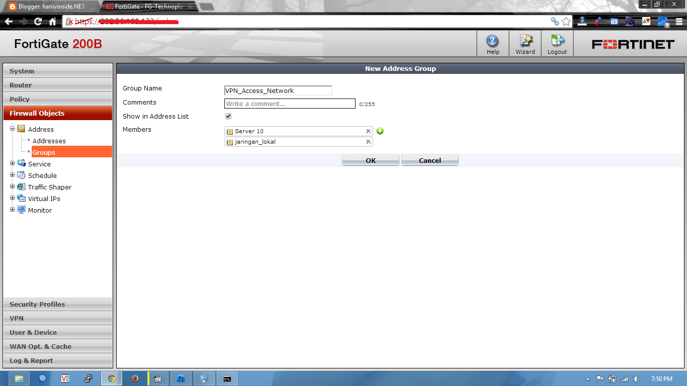Konfigurasi SSL-VPN Di Fortigate
