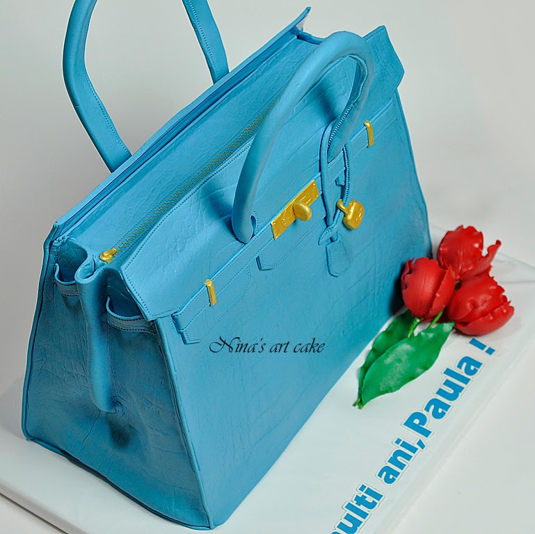 Nina's Art Cake: Tort "geanta Hermes Birkin"