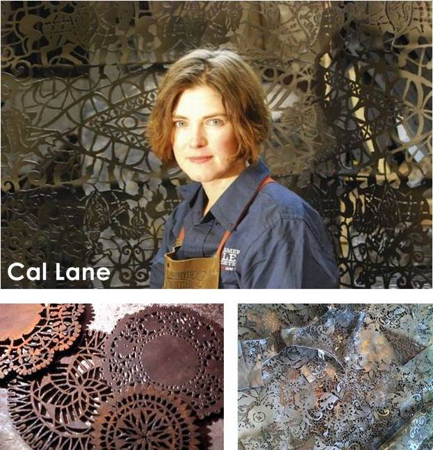 Las cosas de May: Cal Lane Sorprendentes encajes metálicos