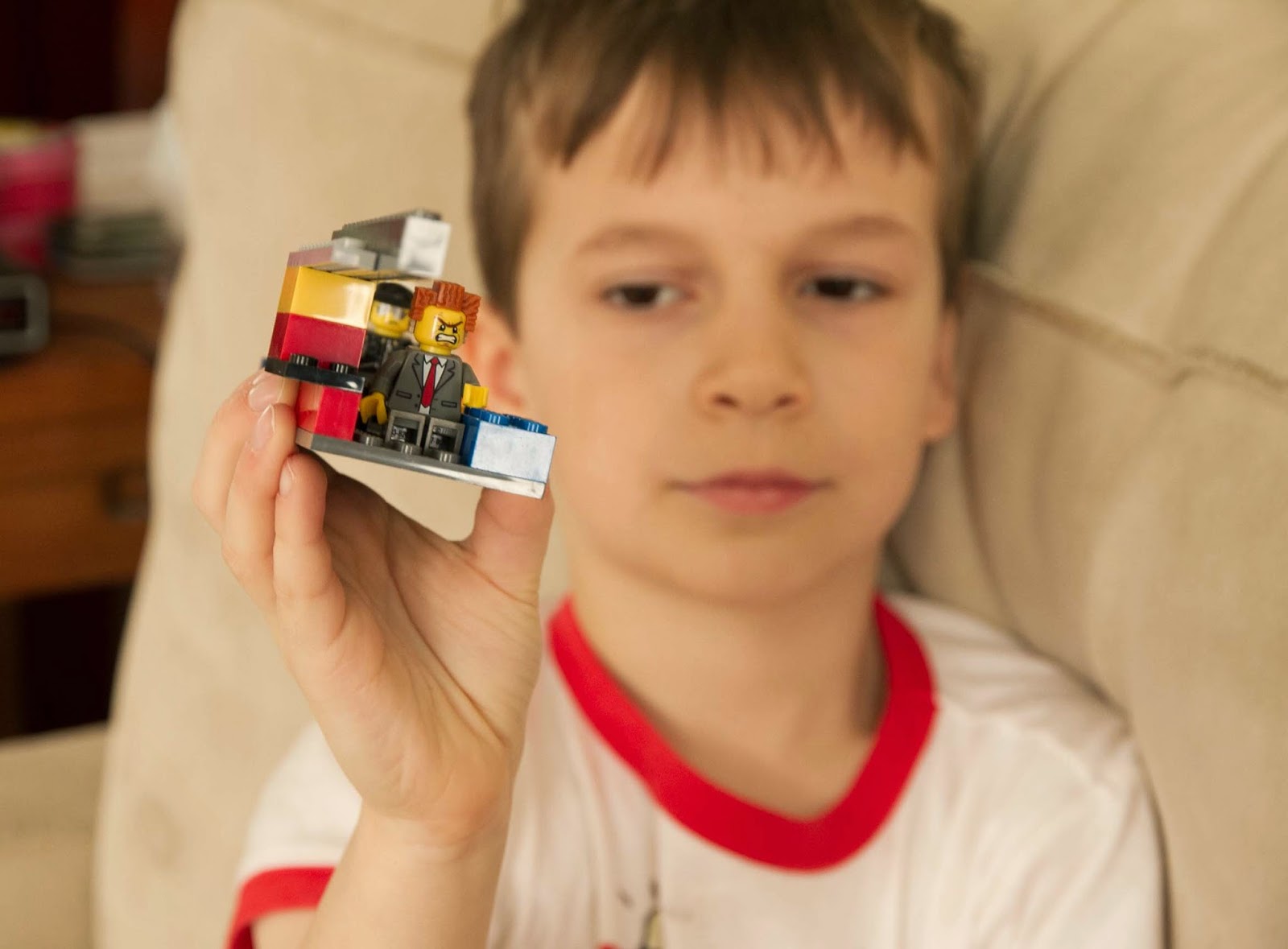 Lego and a sick day is "awesome"