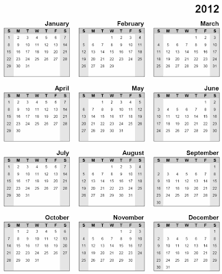 Full Calendar 2012 | Your Title