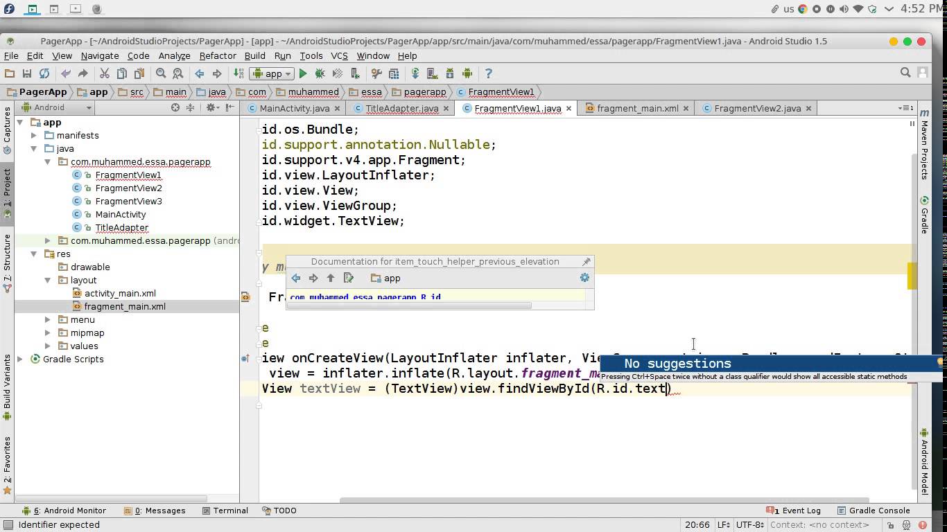 193 Android Studio View Pager Tabs Strips | كورسات بالعربي
