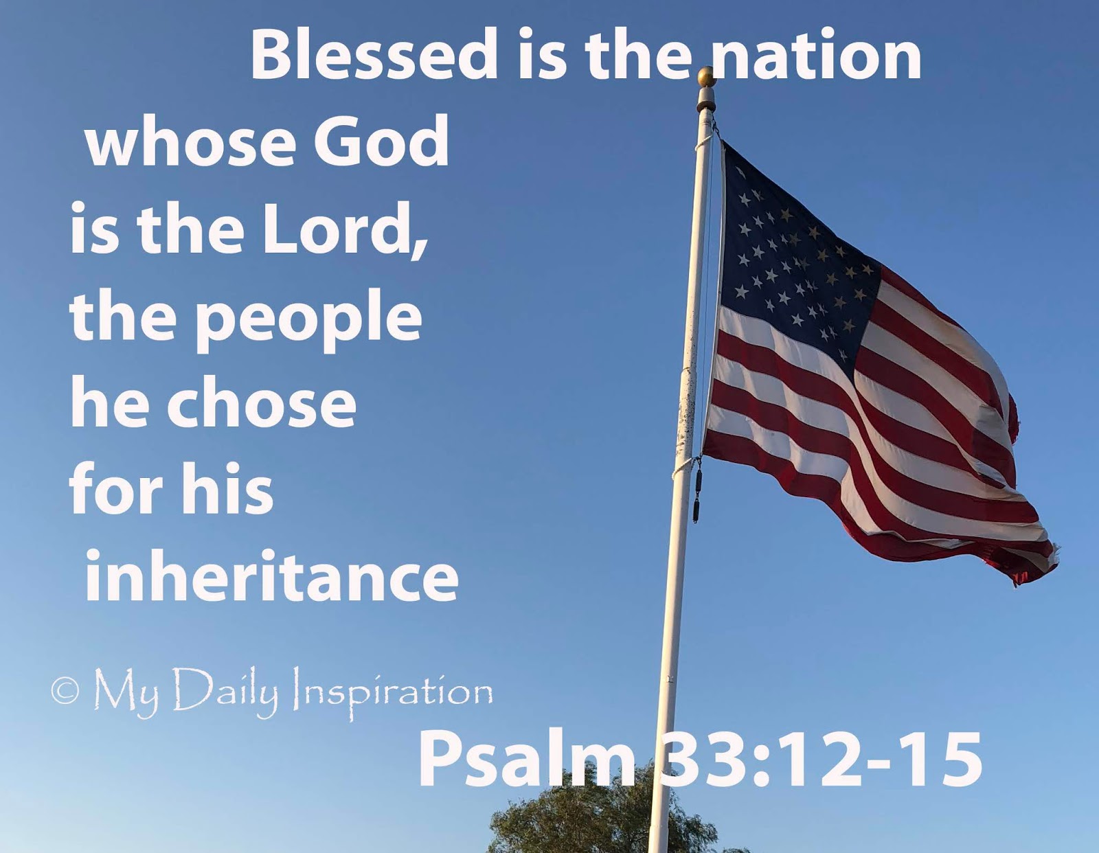 Blessed is the nation whose God is the Lord