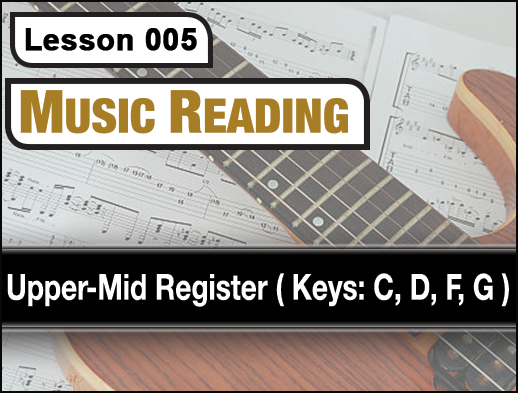 MUSIC READING 005: Upper-Mid Register (Keys: C, D, F, G) | Creative ...