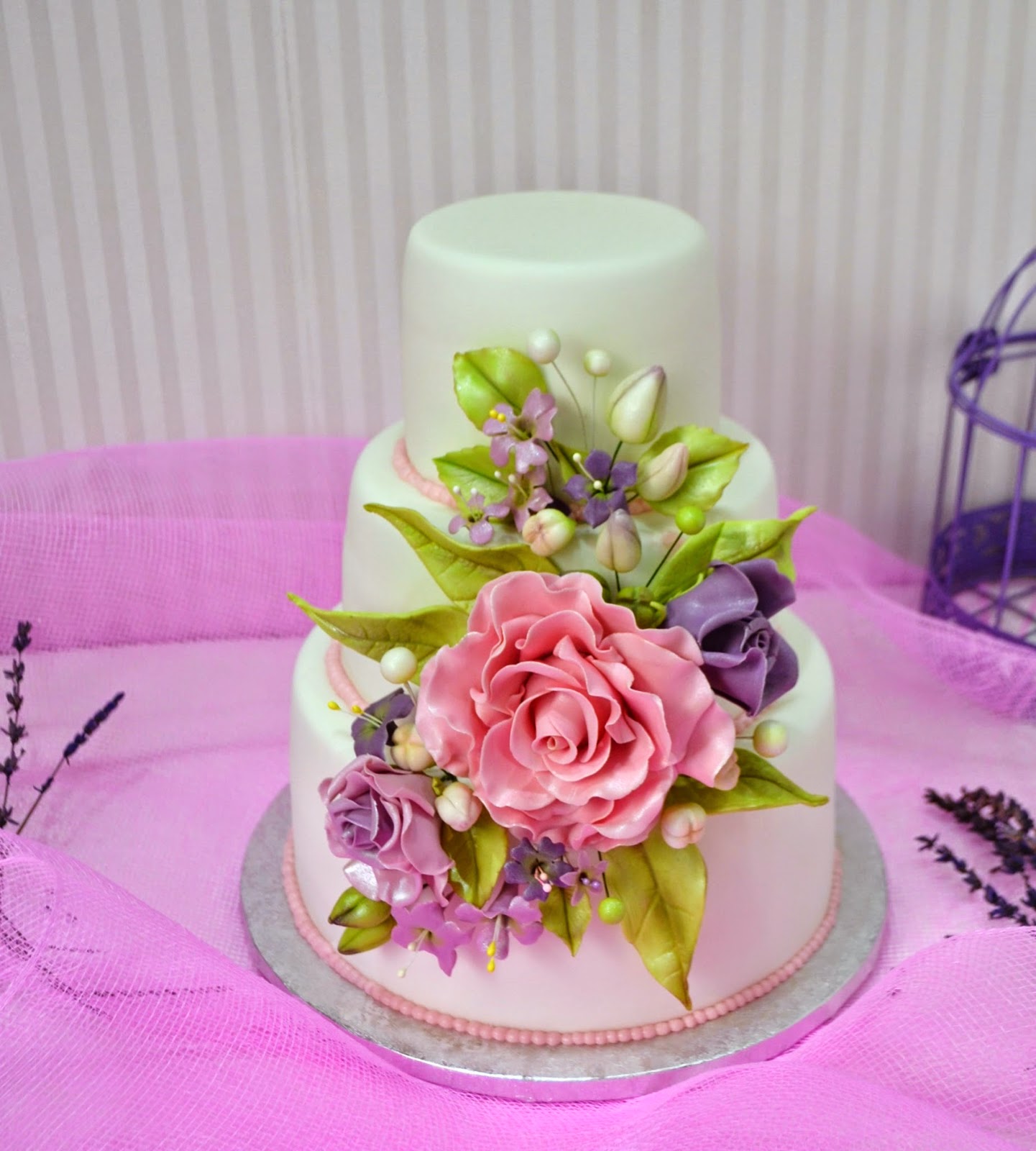 Sugar Dreams by Loli Alcaraz: Tarta de Flores para Andrea