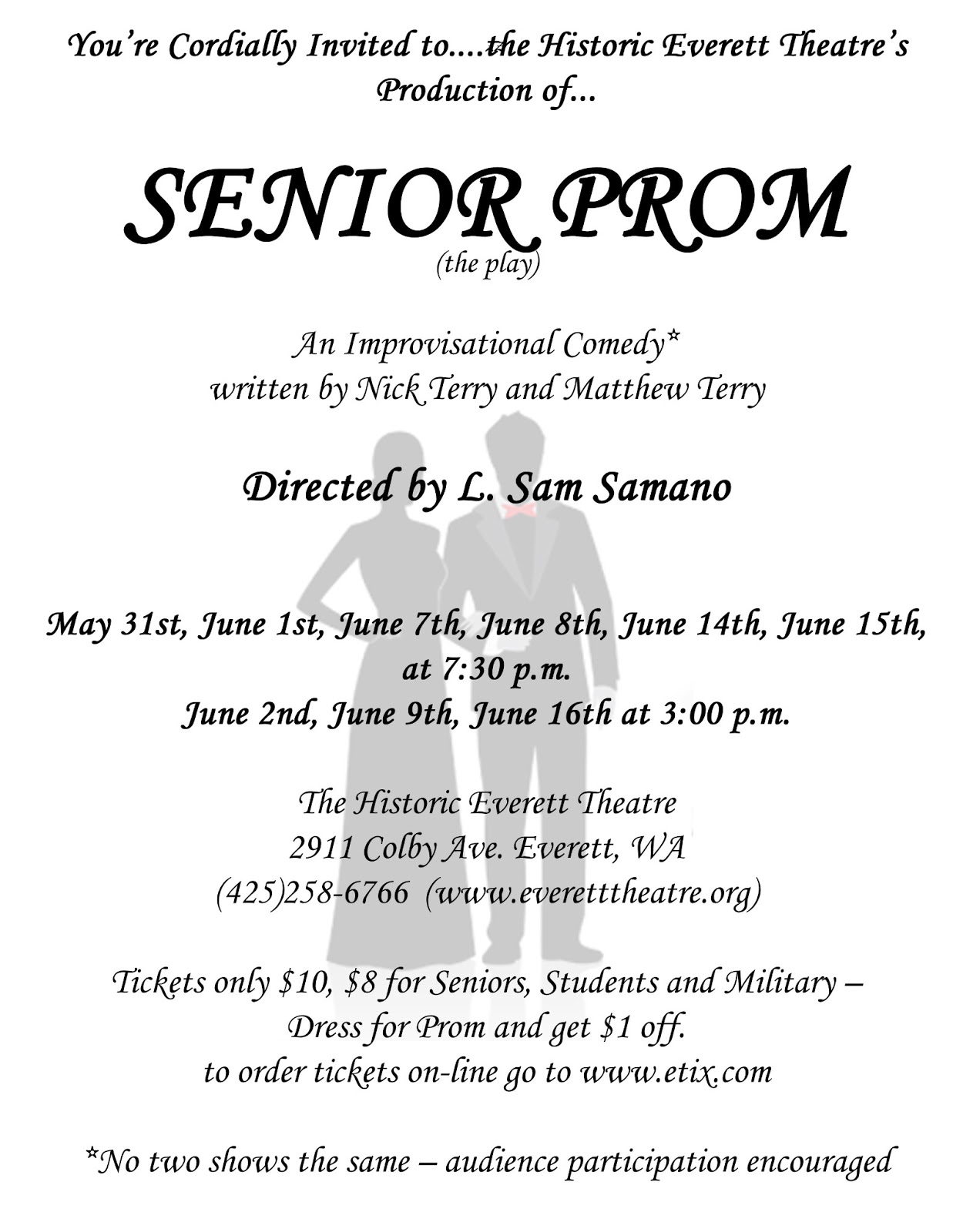 alittlenonsensenowandthen: Senior Prom - The Play
