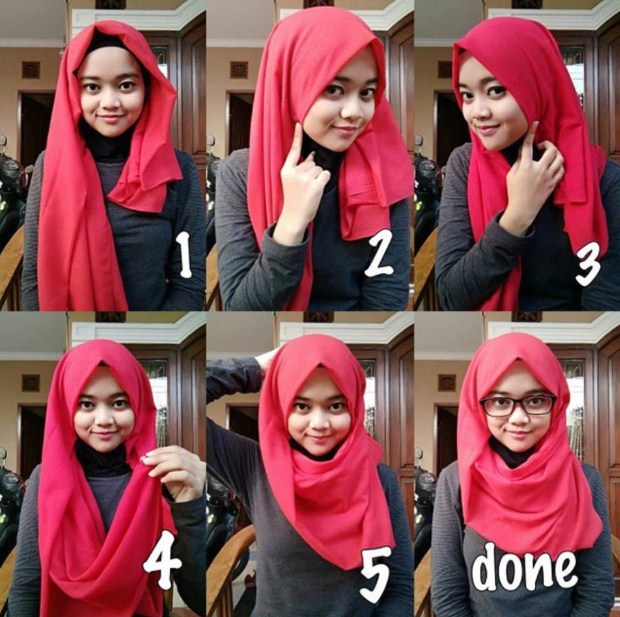 Aneka Tutorial Hijab Modern Gaul Masa Kini Terbaru