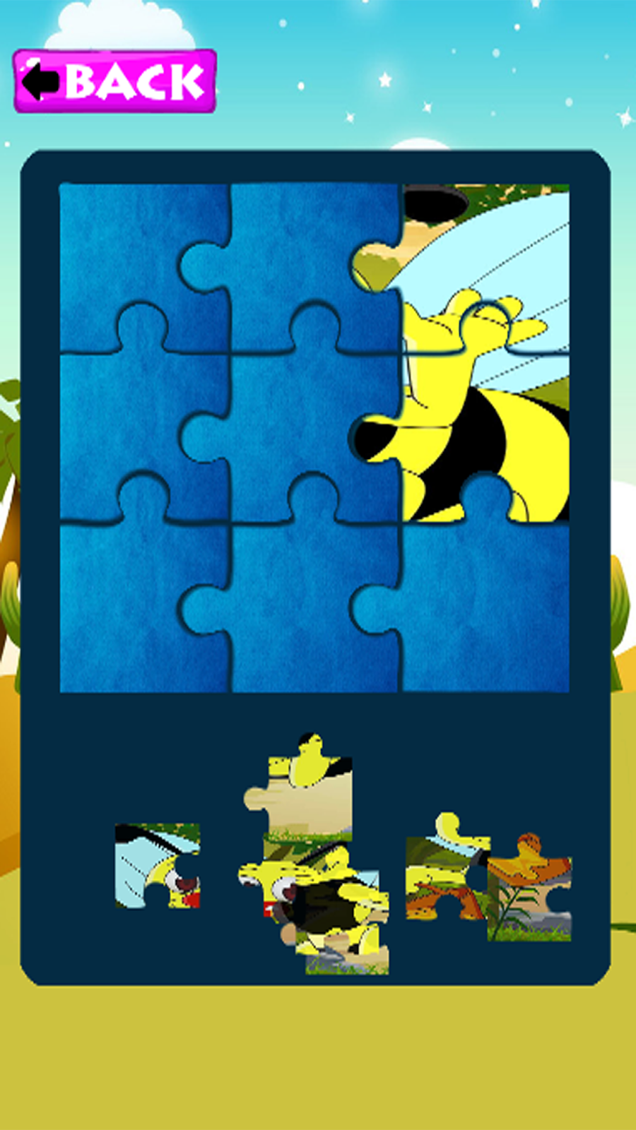 Learning Picture Bee And Jigsaw Puzzle Games