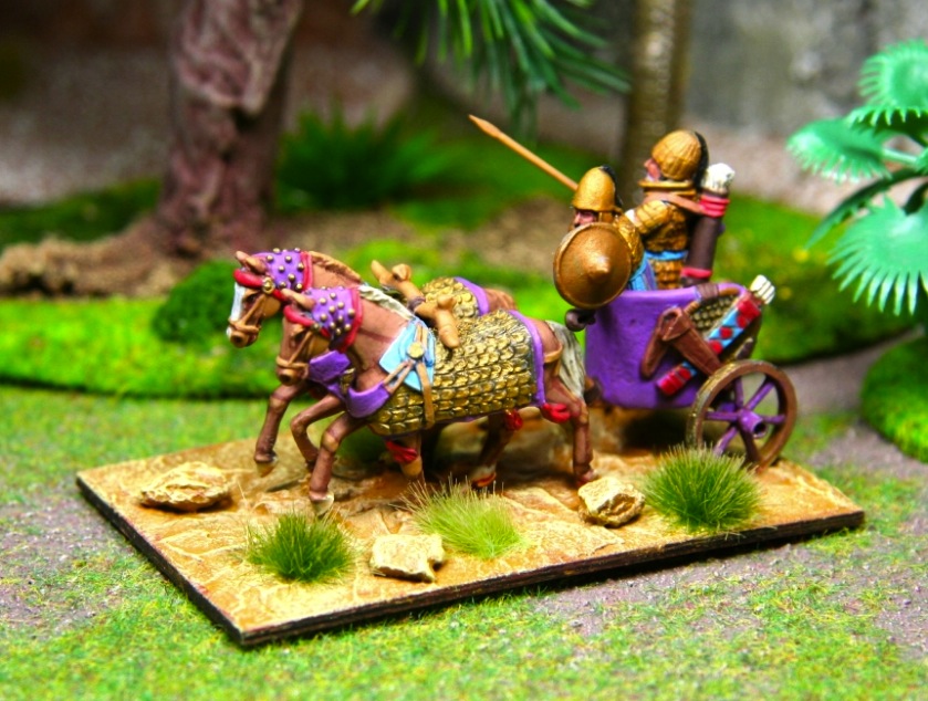 Analogue Hobbies: From IannickM: 28mm Canaanite Chariots (105 points)