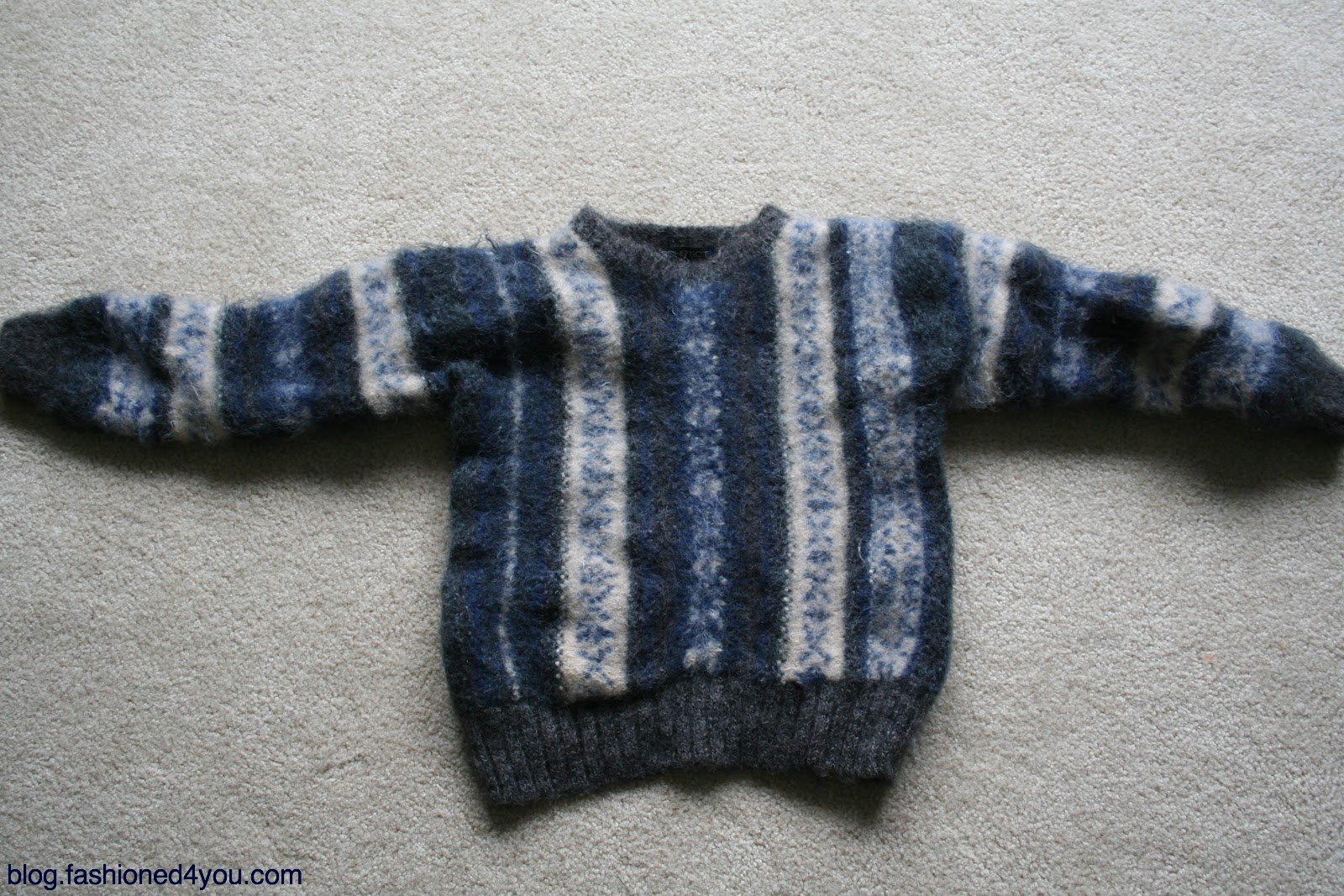 Fashioned4You: Felting Wool -- Upcycle Sweater Tutorial