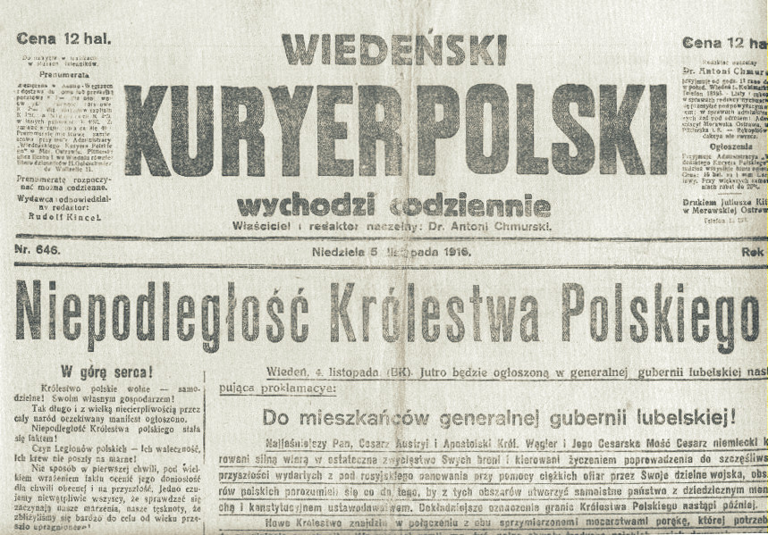 baedeker łódzki: Akt 5 listopada - RESTYTUCJA KRÓLESTWA POLSKIEGO. ROK ...