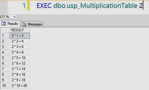 SQL Server Insight: Multiplication Table Using WHILE Loop