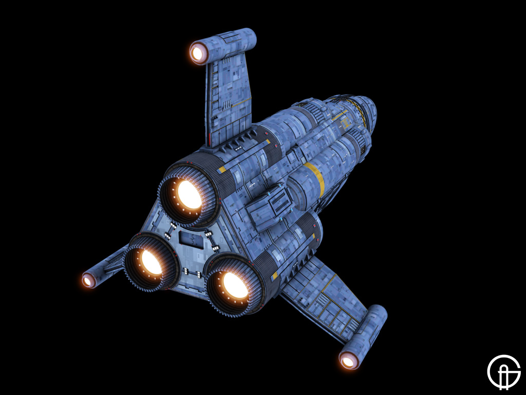 Andrew Glazebrook - My Art Blog: Blue Spaceship