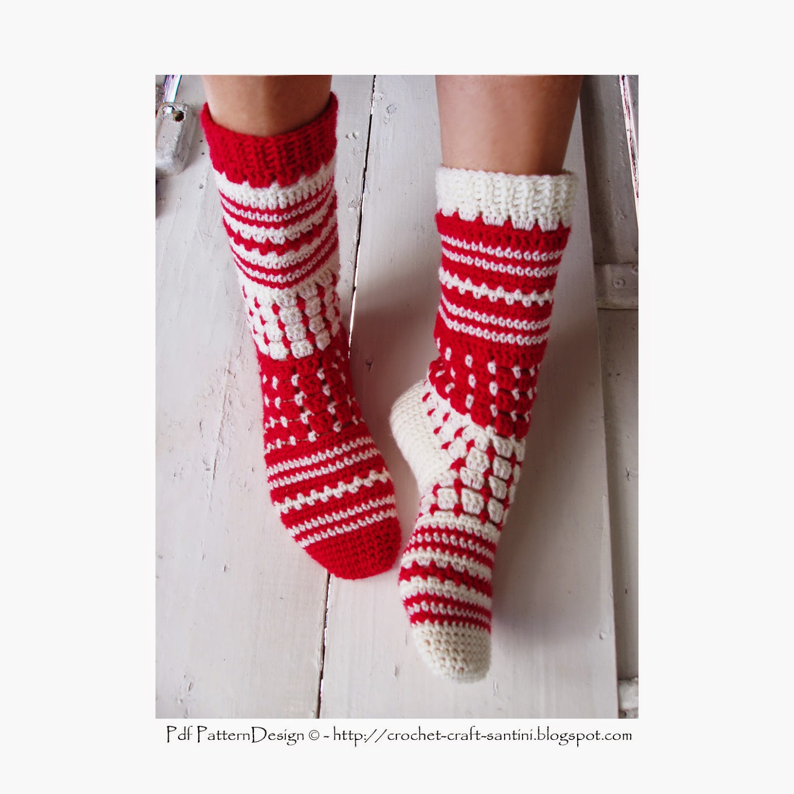 TRADITIONAL NORWEGIAN TALL SOCKS - IN CROCHET!