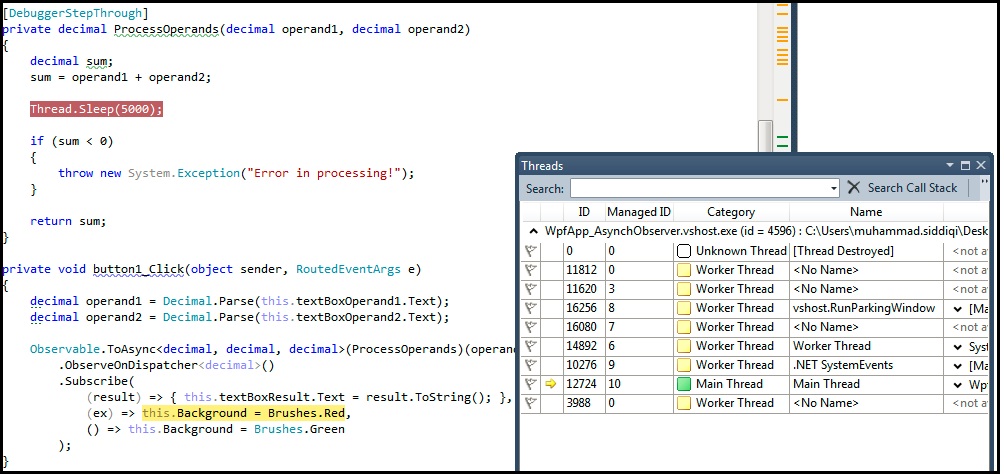 Muhammad Shujaat Siddiqi Wpf Asynchronous Function Using Observabletoasync Rx Asynchronous