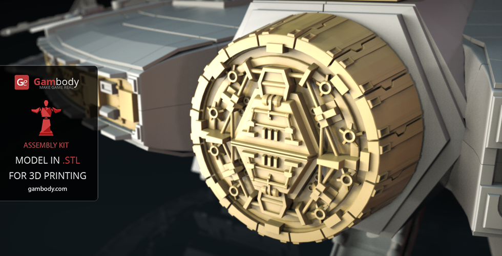 Star Waras - Millennium Falcon Tracery, Docking Ring, Decor 3D ...