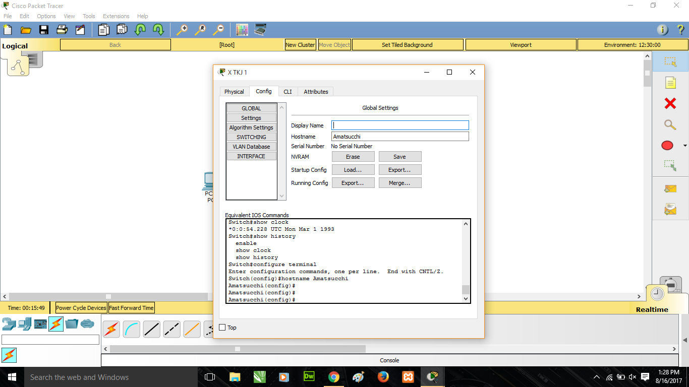 Selamat Datang ^^: Cara Setting 4 Password di Switch dalam Cisco Packet ...