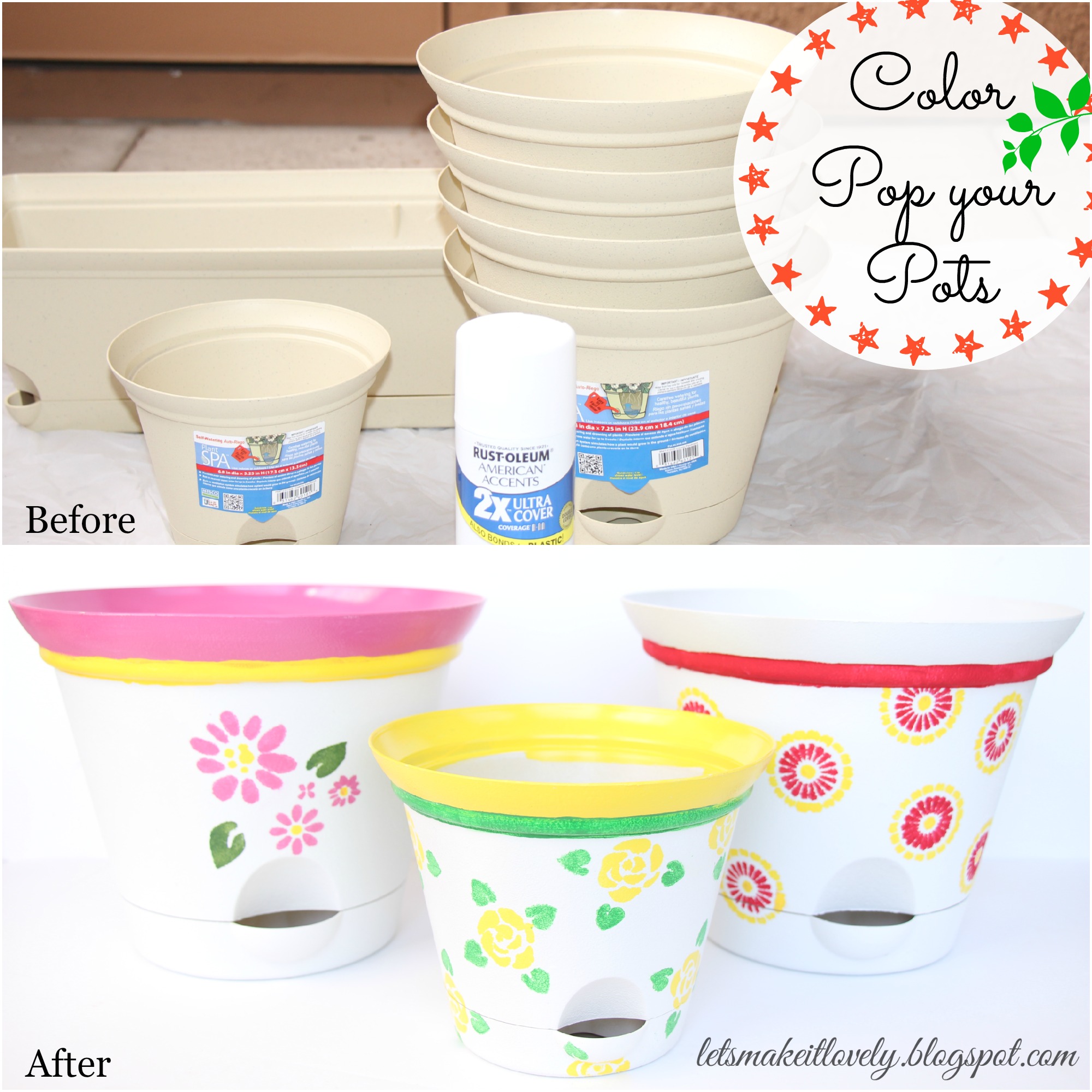 Let's make it lovely: Color pop your pots