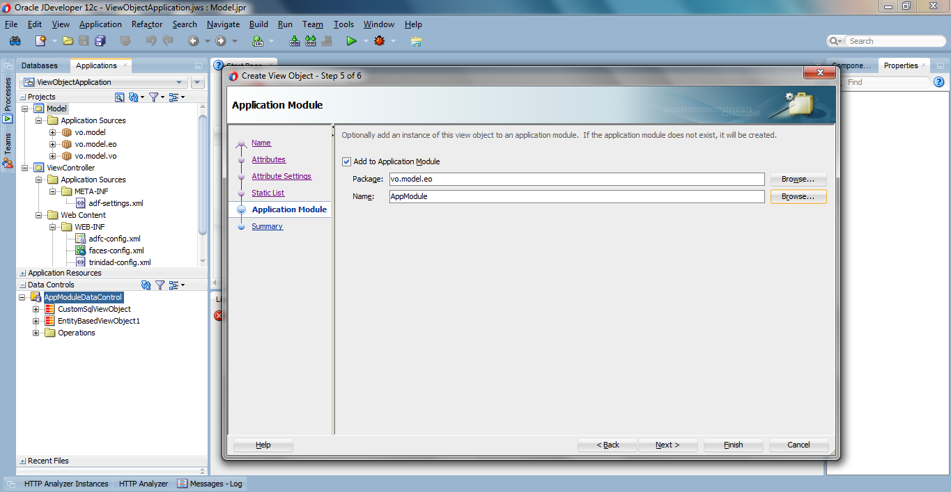 How to create a Static List View Object? ~ Oracle ADF 12c (Application Development Framework ...