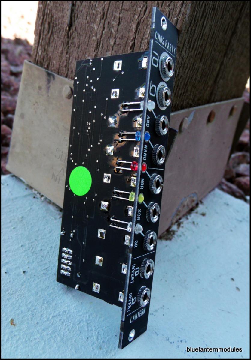 MATRIXSYNTH: Blue Lantern CMOS Party 4hp Logic Module