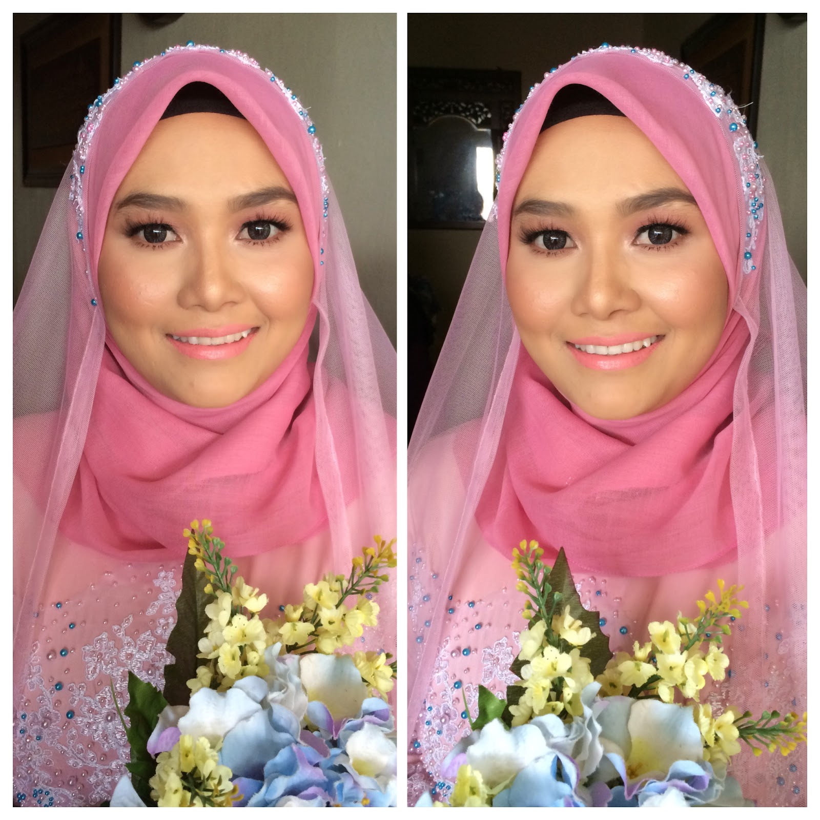 Ati Harun Makeup Artist: mekap nikah/sanding Ema 280215/ 010215 Kapar