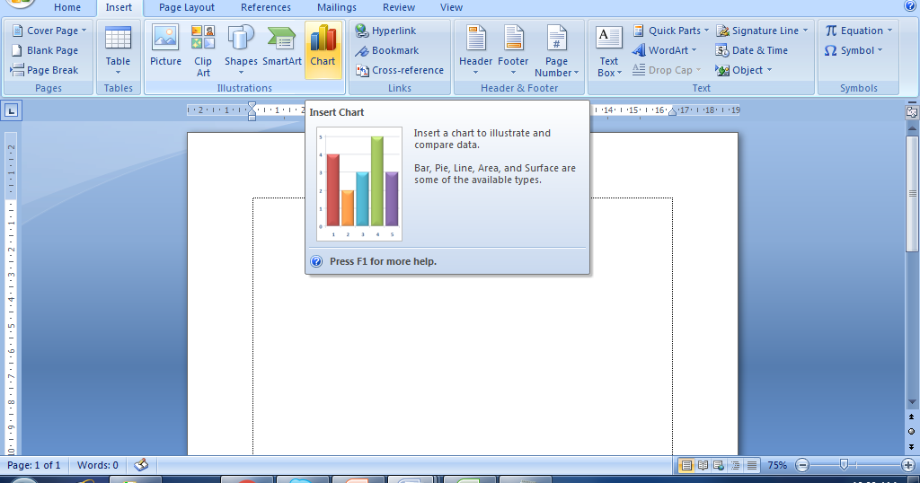 Cara Membuat Grafik Pada Microsoft Word | Teknologi Informasi dan ...