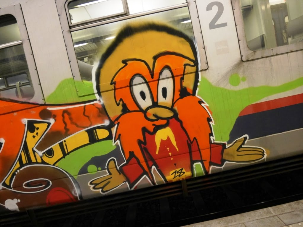 YOSEMITE SAM Art on Train