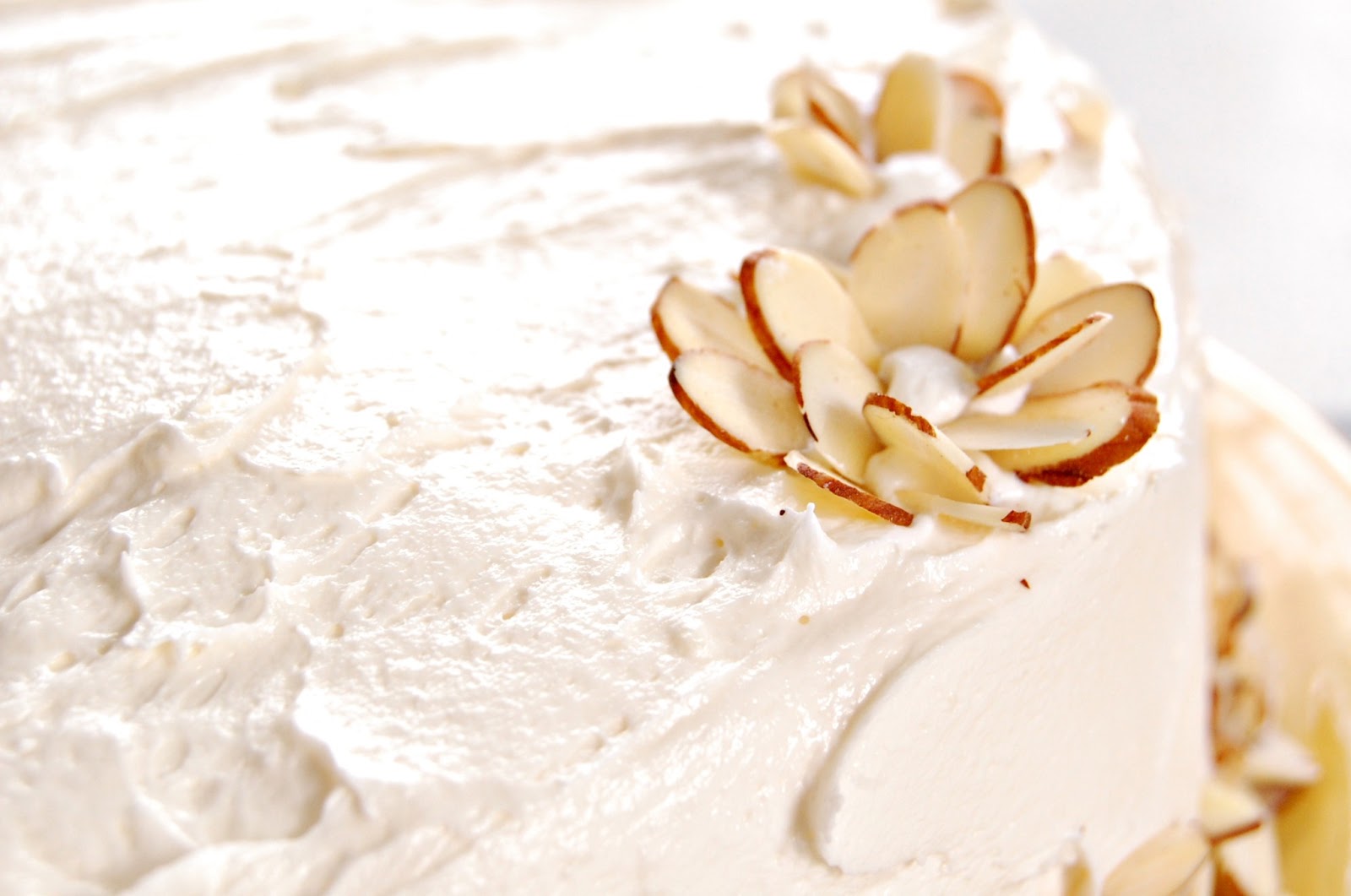 Beta Vegan: Almond Cake with Cherry Buttercream Filling and Buttercream ...