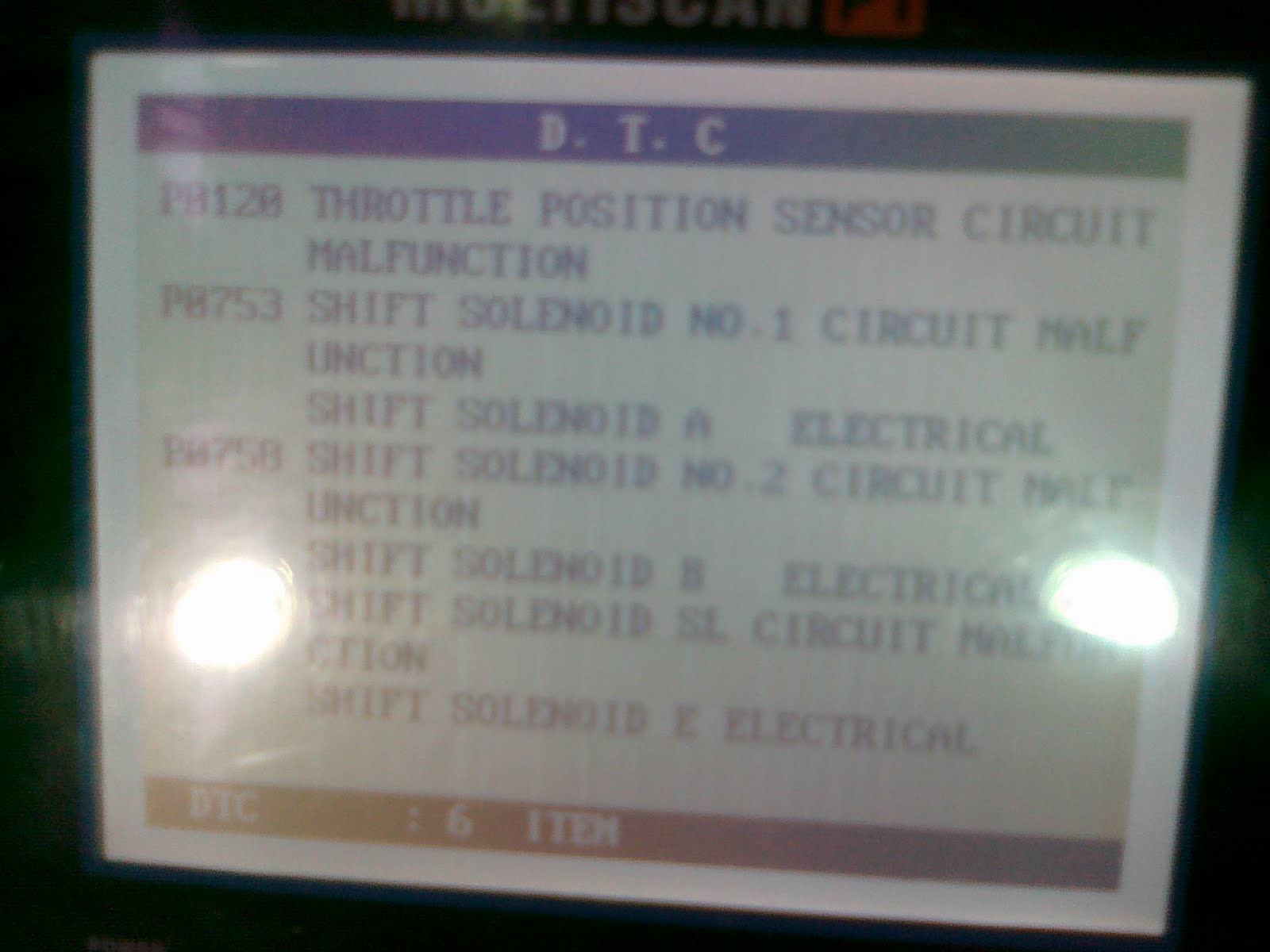 TTEC4826: WS5 SCAN TOOL DIAGNOSATICS