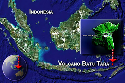 Suburban spaceman: NASA EO-1 Image: Overhead View of Batu Tara Volcanic ...