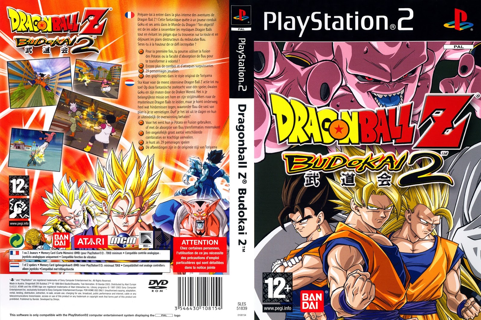 Somentecapas: Dragon Ball z Budokai 2 ps2