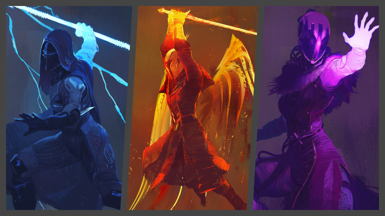 6 Destiny 2 characters phone wallpapers