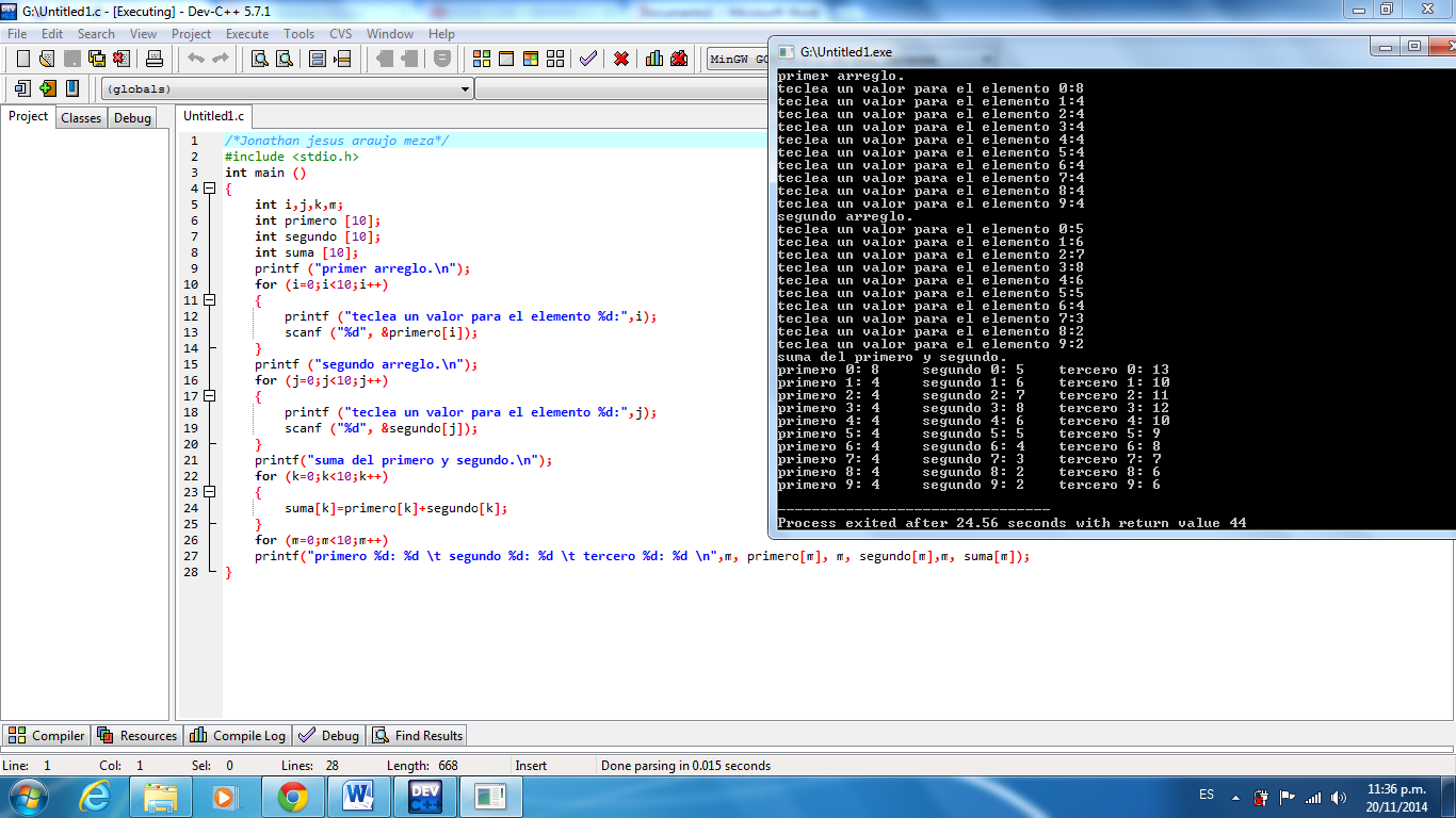 Programación Básica. : "Operaciones en arreglos: búsqueda y edición ...