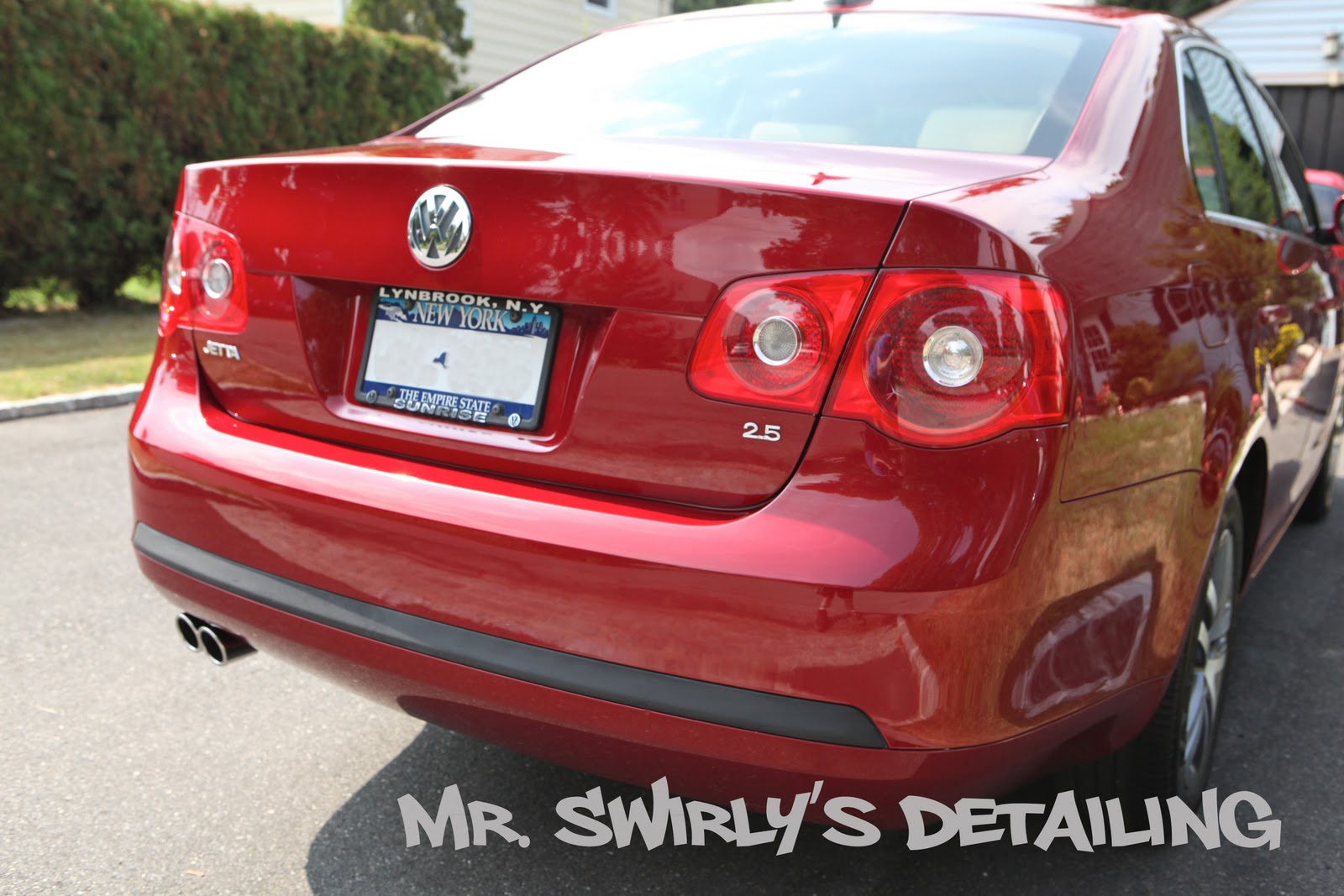 Mr. Swirly's Detailing: 2006 Maroon VW Jetta