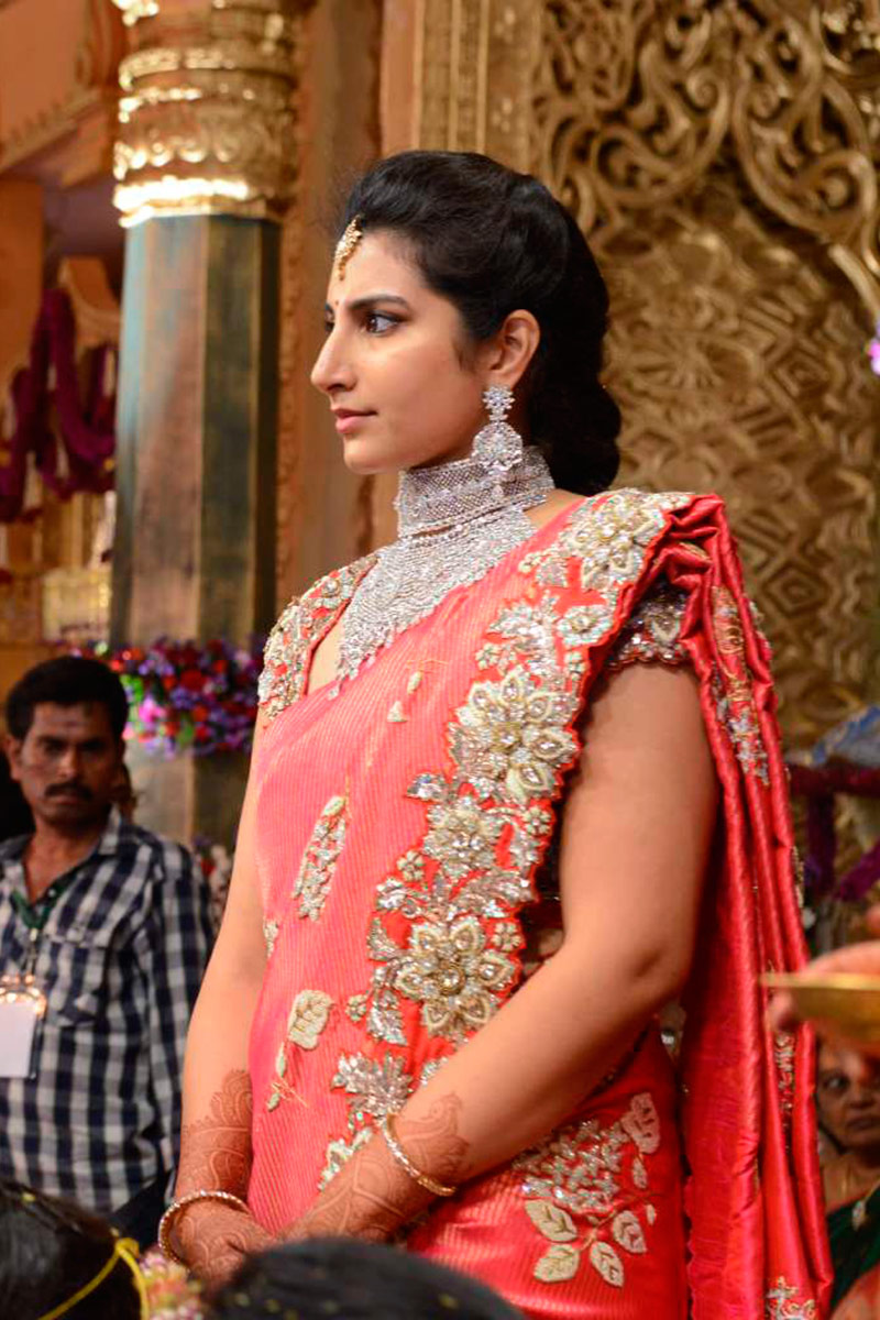 Nara Brahmini Gorgeous Pics at Sribharat Tejaswini Marriage