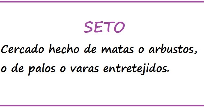 Paisaje vegetal: Sobre Setos, parte I
