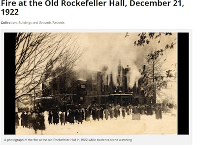 College History Garden: Fire On This Date in 1922 at Mount Holyoke