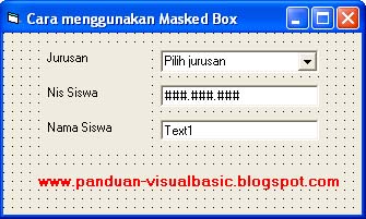 Menggunakan Komponen Maskedbox dengan Visual Basic