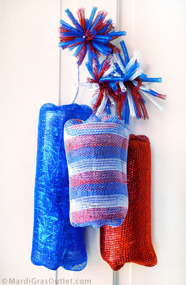Party Ideas by Mardi Gras Outlet: Dynamite Deco Mesh Firecrackers: Tutorial