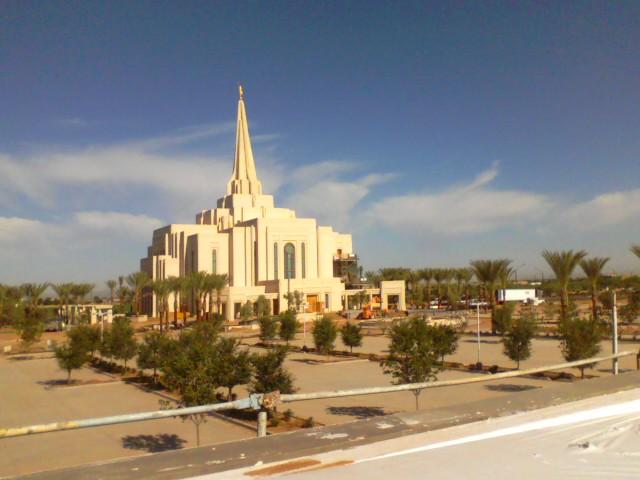 Gilbert LDS Temple: From the Stake Center