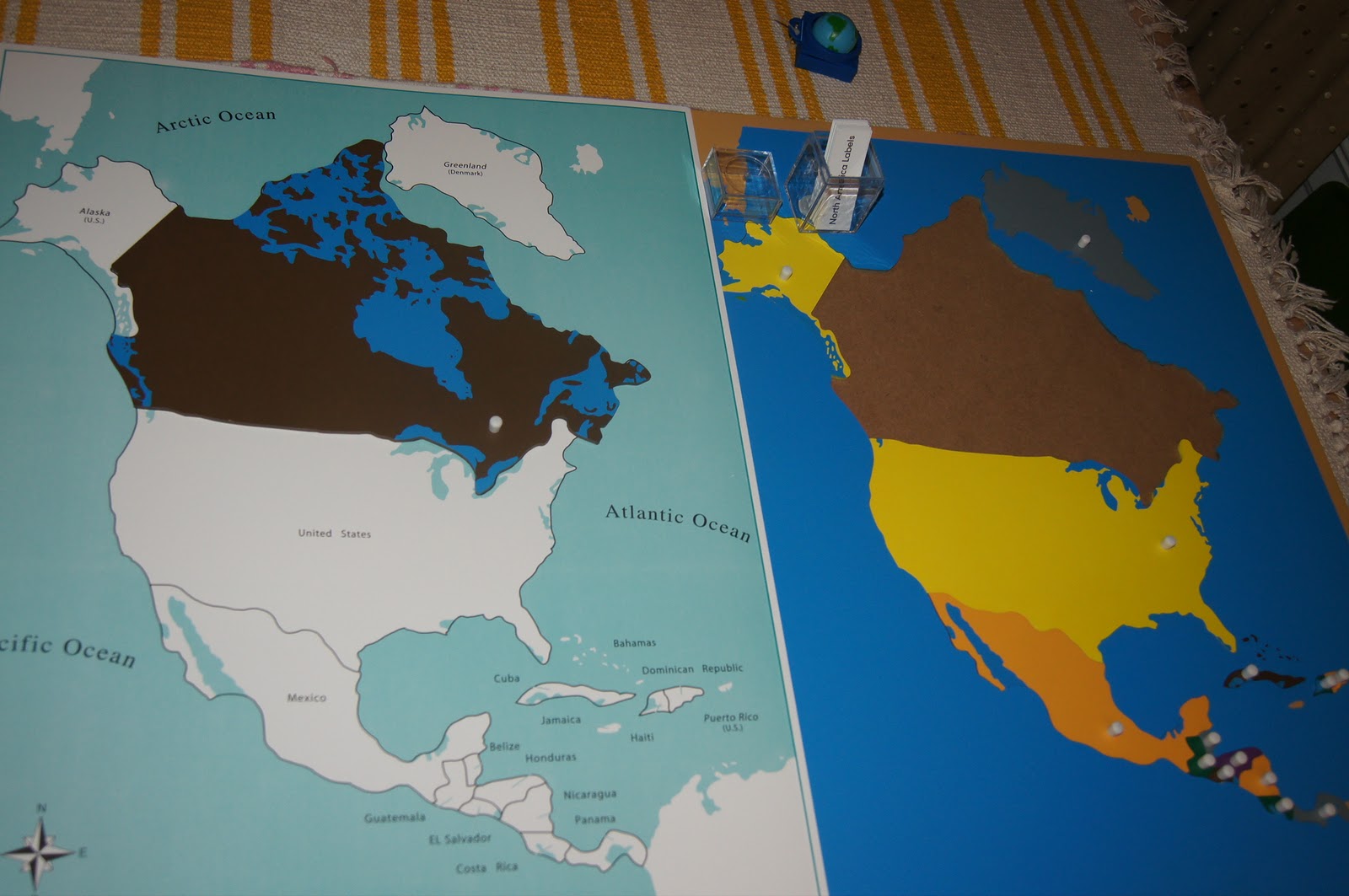 North American Continent Box, Montessori Geography & History At Home ...