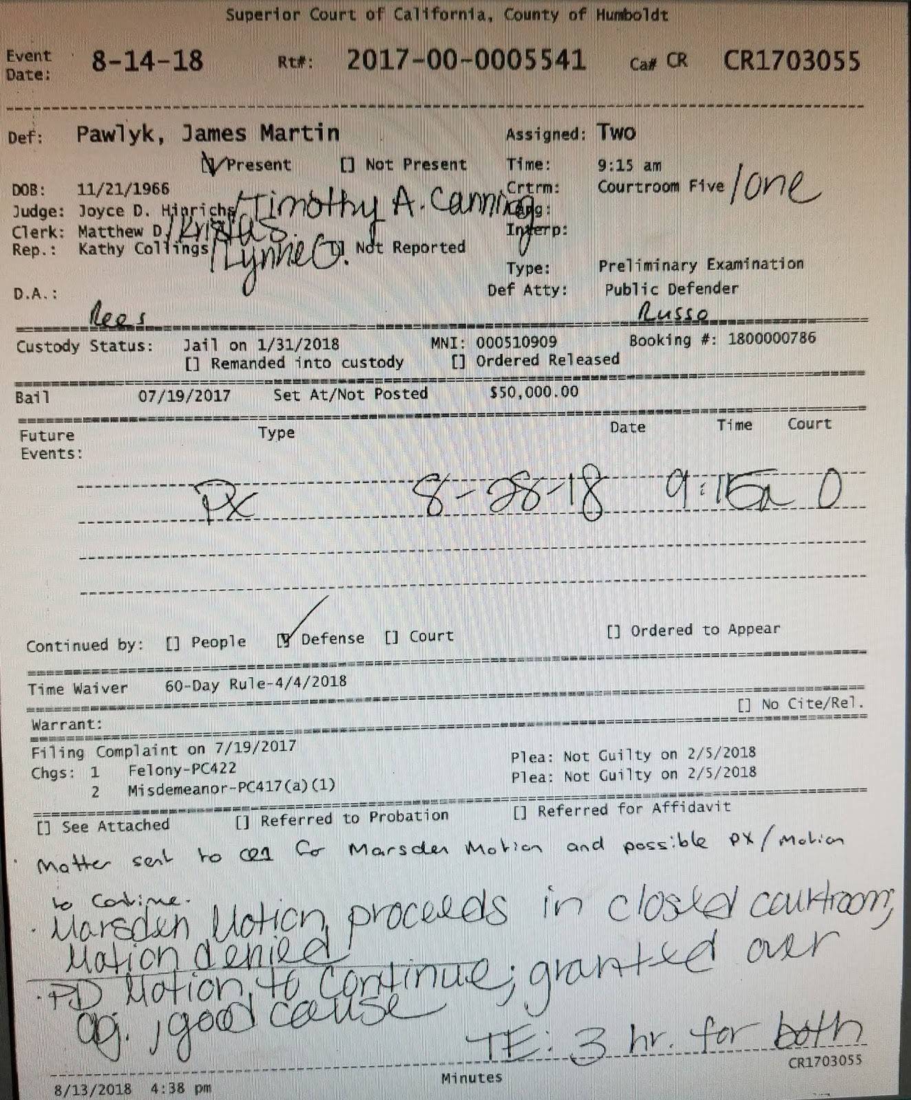 John Chiv: James Pawlyk's Marsden motion denied, preliminary hearing ...