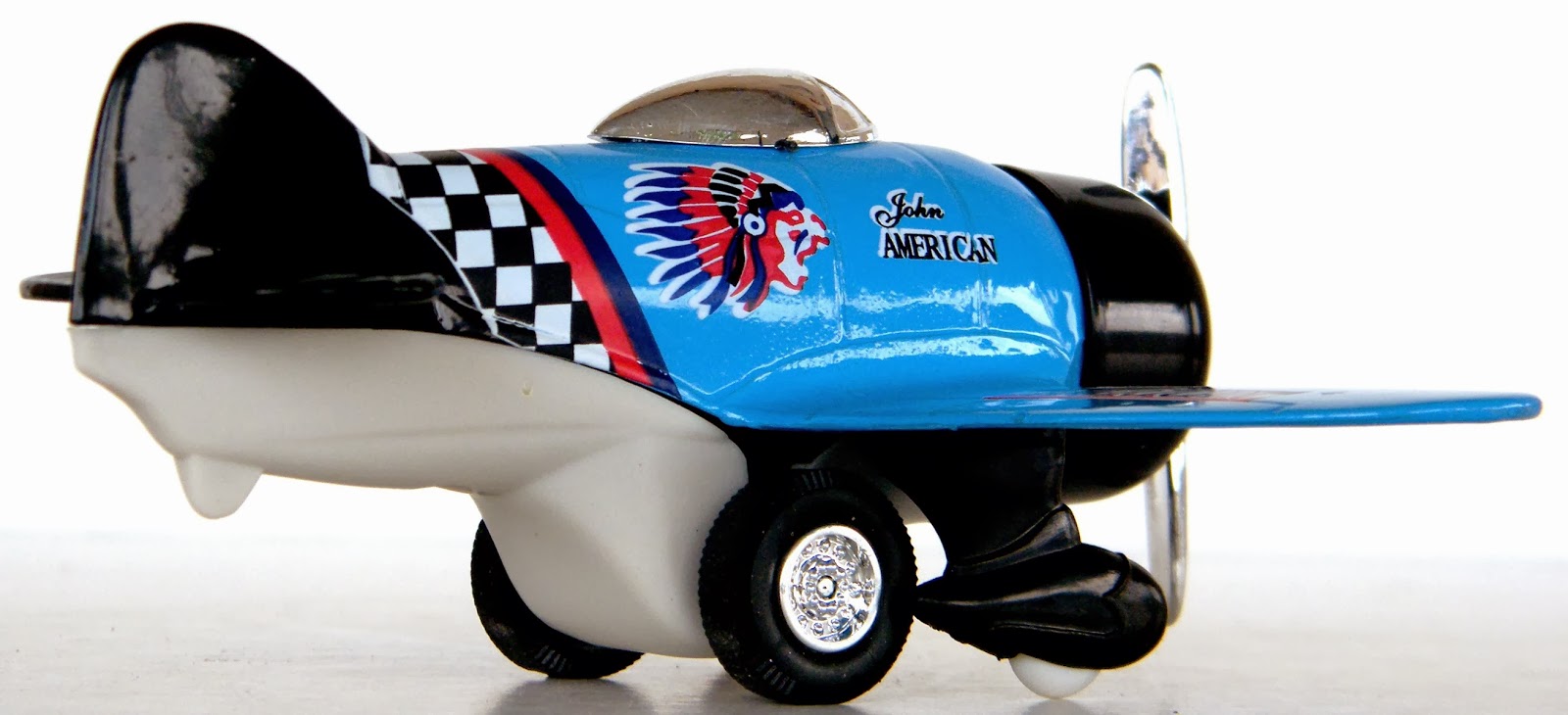 Toys and Stuff: China 'T' Monoplane - Blue-Black