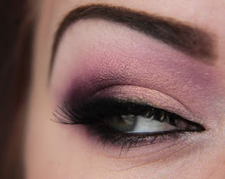 Erika MakeUp: Tutorial Roxo com Pêssego